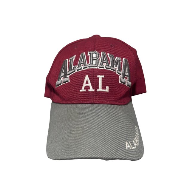 Accessories | Vintage Alabama Al Cap Crimson Gray Adjustable Strap ...